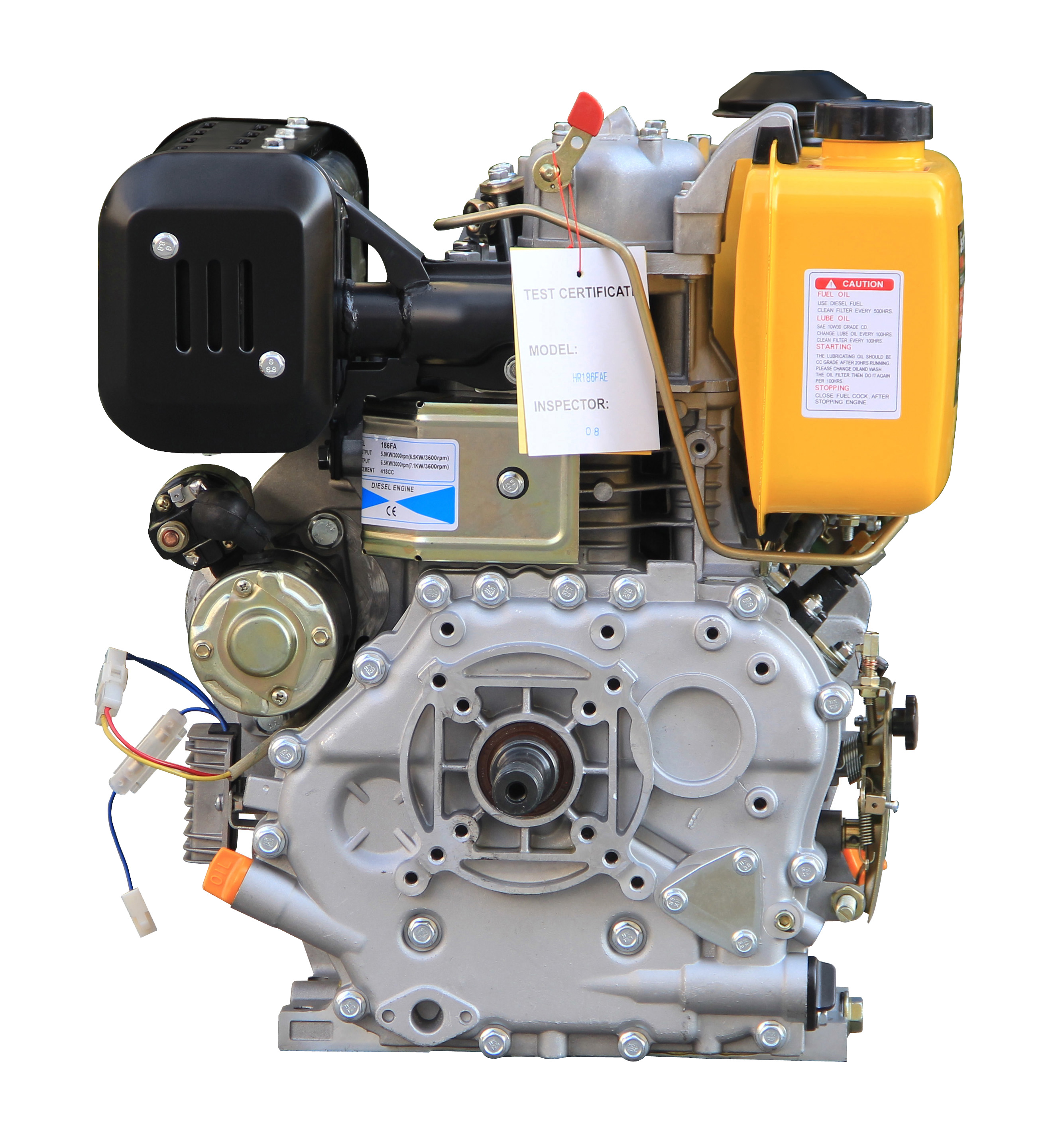 Custom Diesel Engine-188FA Electric Start Oil Bath Filter Air Filter ...