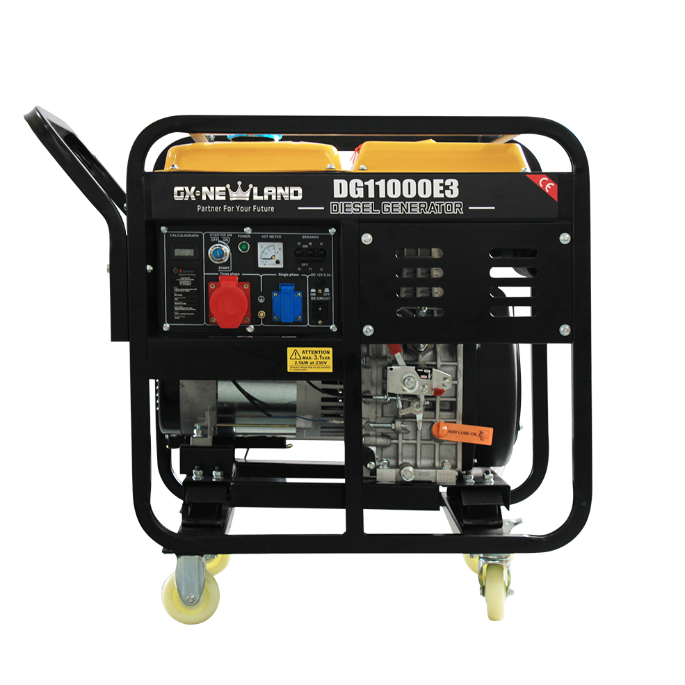 Custom Newland Open Two Wheels Type Air-Cooled Diesel Generator ...